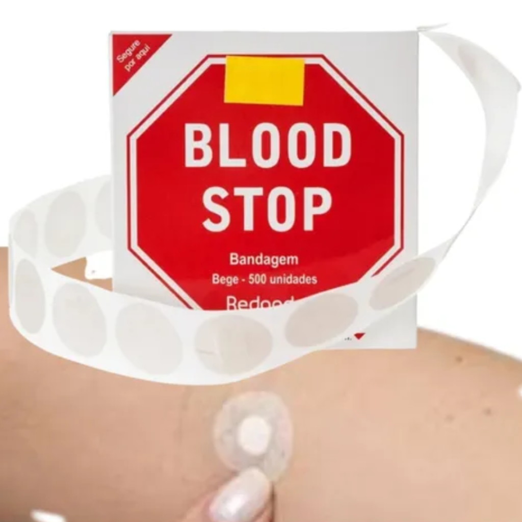 BLOOD STOP BANDAGEM ANTI-SEPTICA CX 500UN BLOOD STOP - Consima