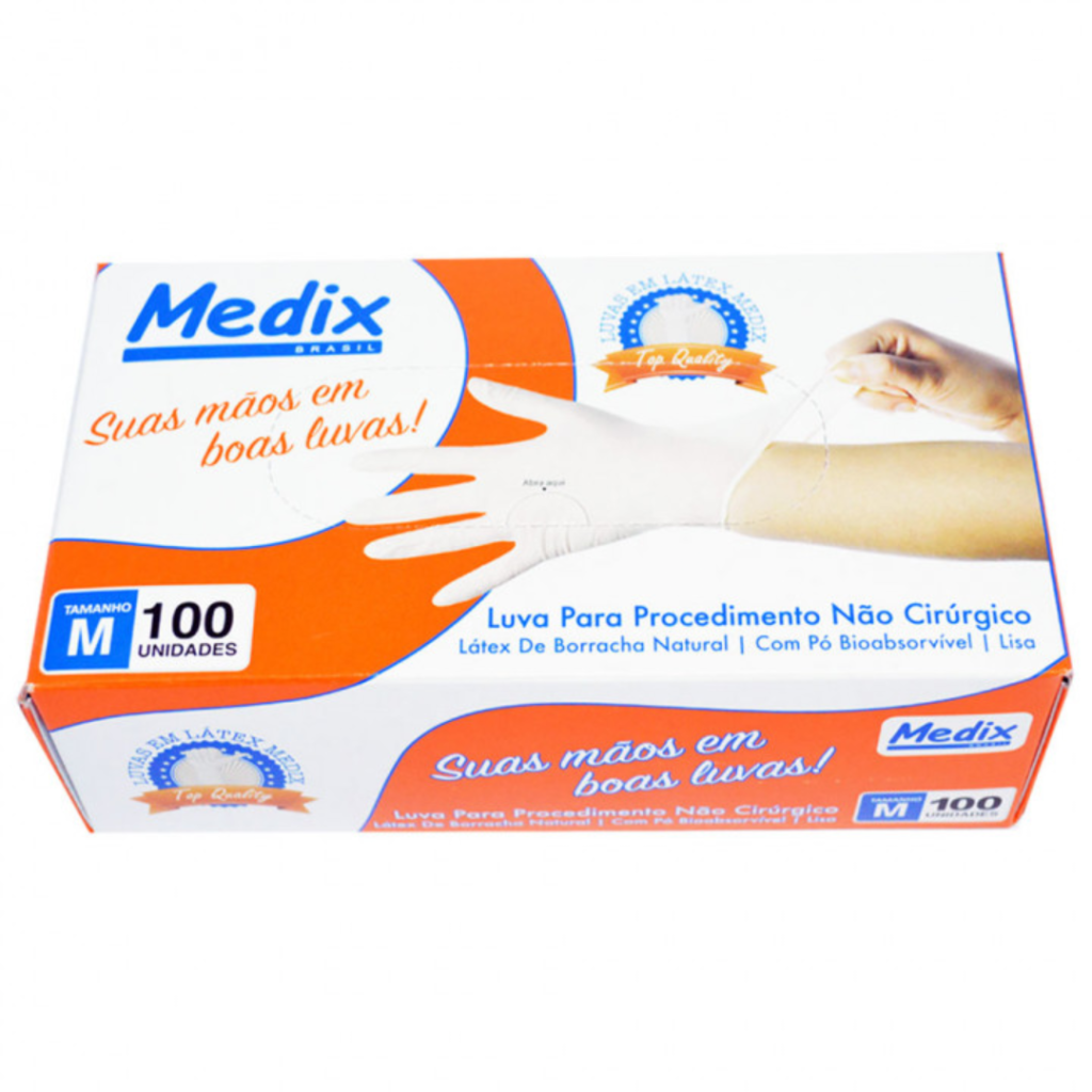LUVA P PROCEDIMENTO C/100 MEDIX - Consima