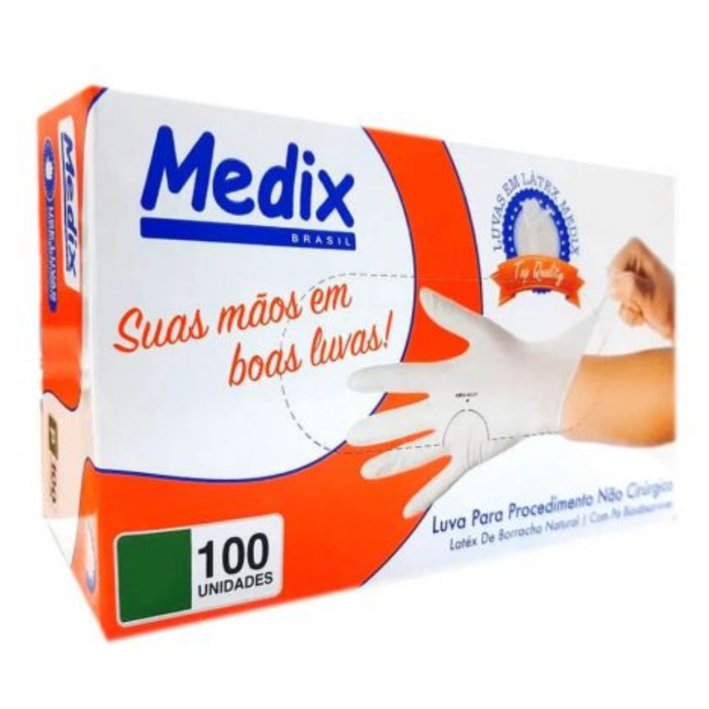 Luva M Procedimento C 100 Medix Consima