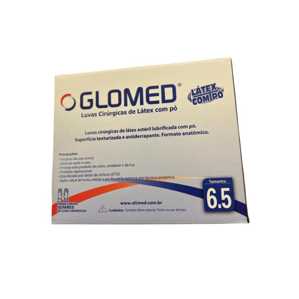 LUVA CIRURGICA 6,5 GLOMED - Consima
